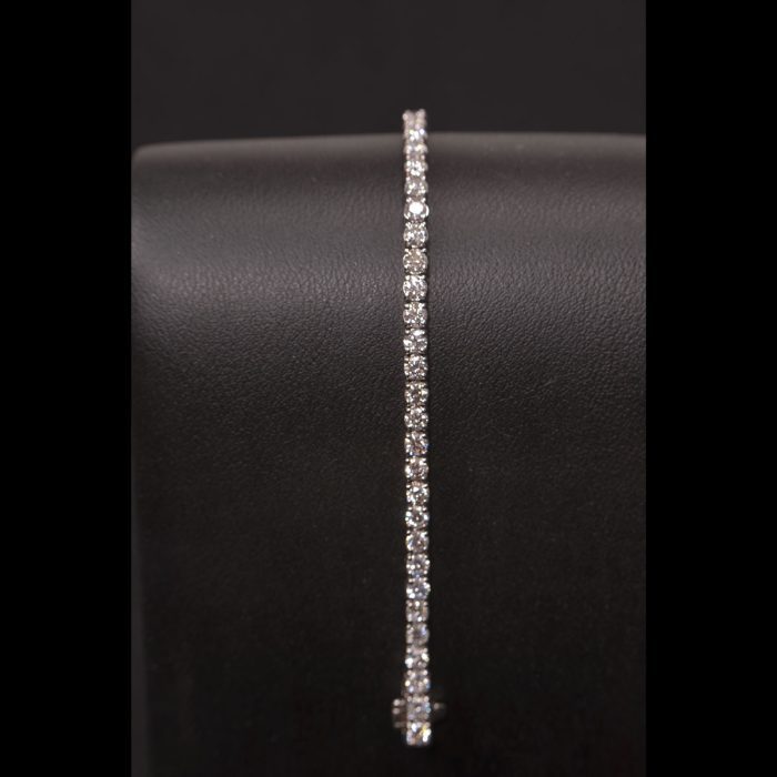 Lady’s White Gold Straight Line Diamond Bracelet | Sun City, AZ